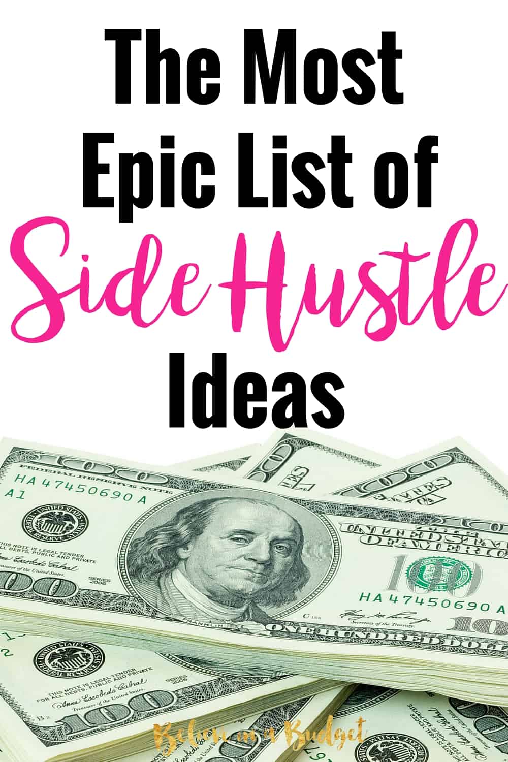 Epic List of Side Hustle Ideas