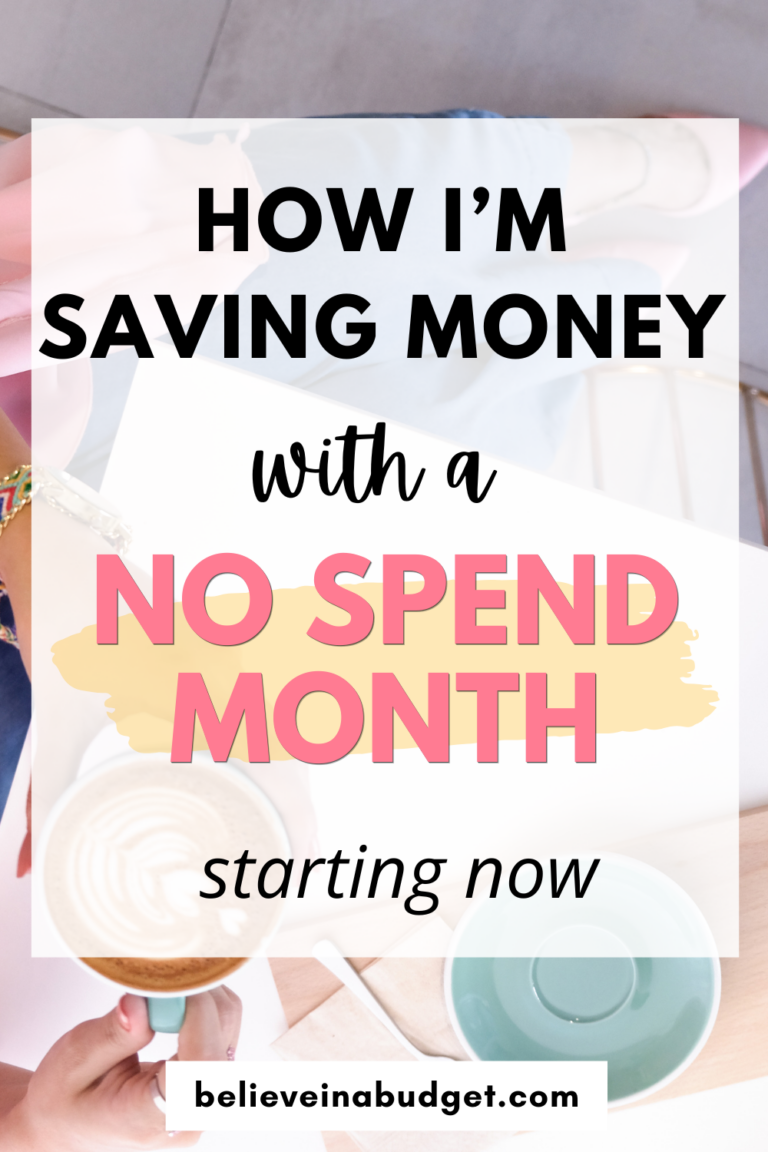 Tips for a No Spend Day or Week or Month