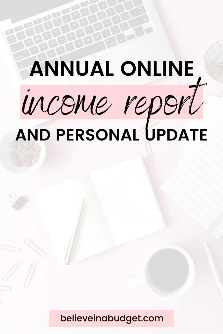 2020 Annual Online Income Report and Personal Update